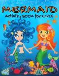 Mermaid activity book for girls: Amazing Mermaid activity and coloring ...